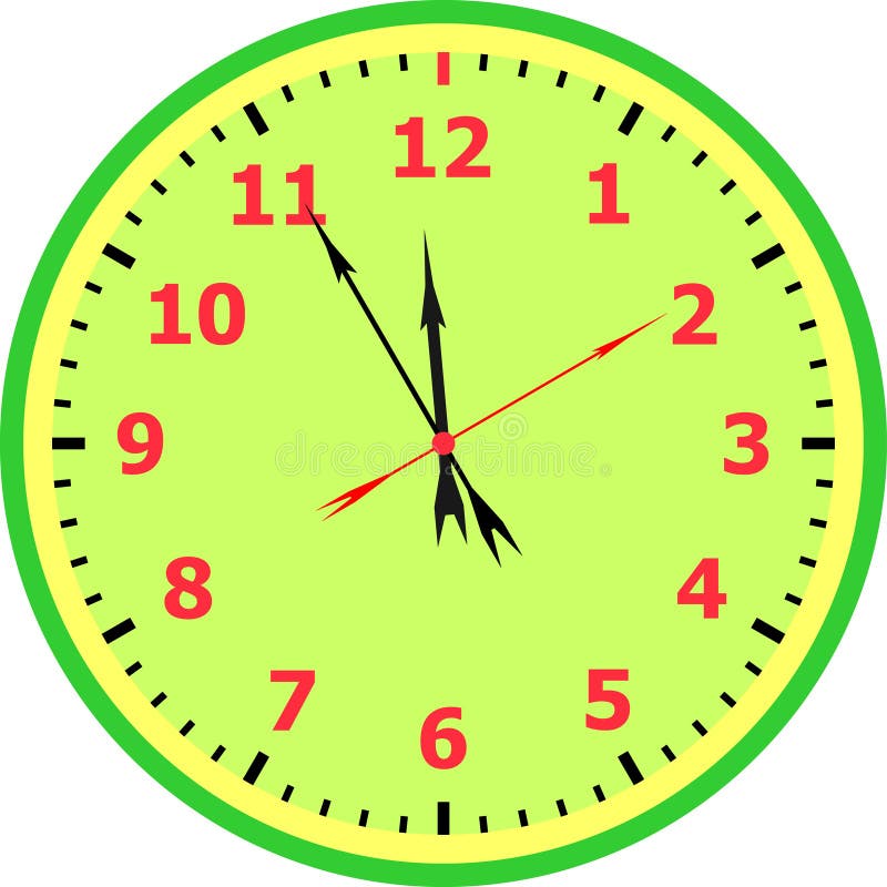 Clock face stock vector. Illustration of time, alarm, hour - 5733902