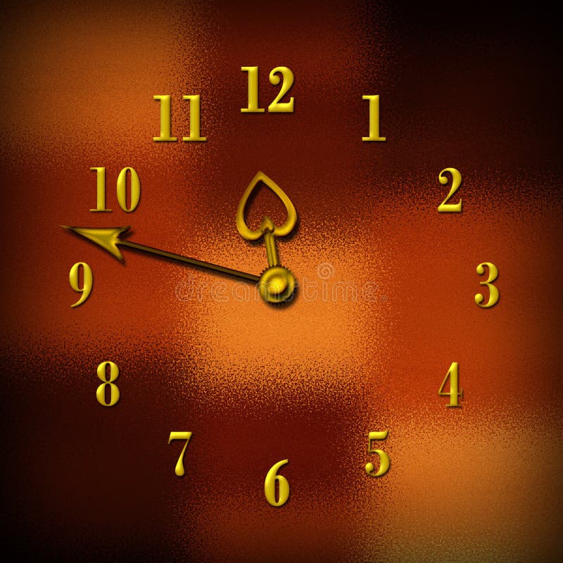 Clock- face stock illustration. Illustration of finger - 642862