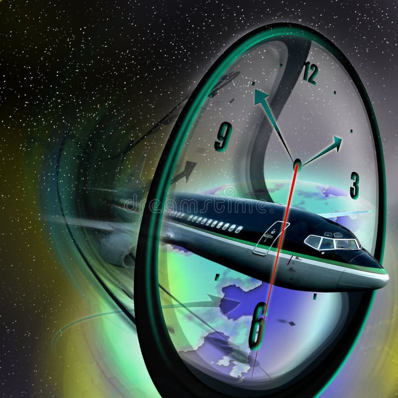 Clock face and airplane stock illustration. Illustration of clock - 3734271