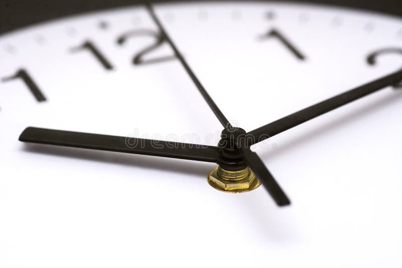 Clock Face. Close Up on Clockwise. Time Concept Stock Photo - Image of ...