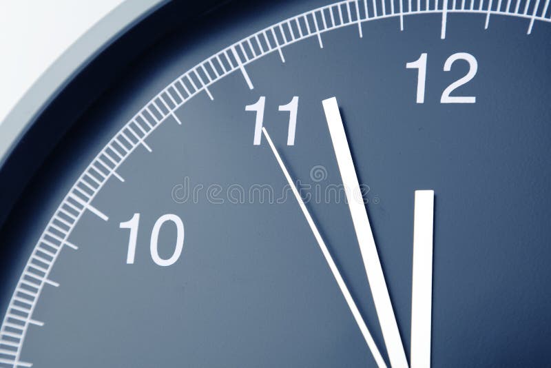 Clock face close-up stock photo. Image of face, midday - 258648916