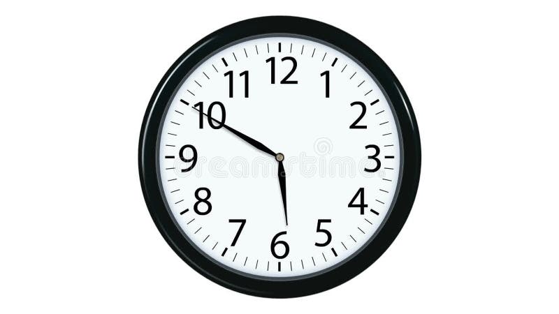 Clock Face Counting Down 12 Hours. Alpha Channel Stock Video Footage ...