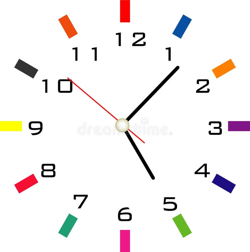 Clock face stock vector. Illustration of retro, circle - 57690927