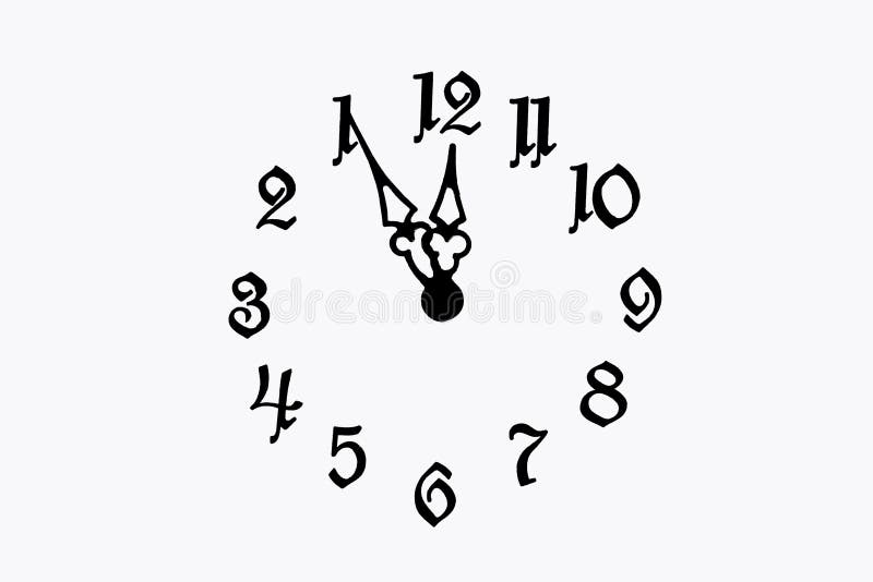 Clock face on a green leaf stock image. Image of time - 10366933