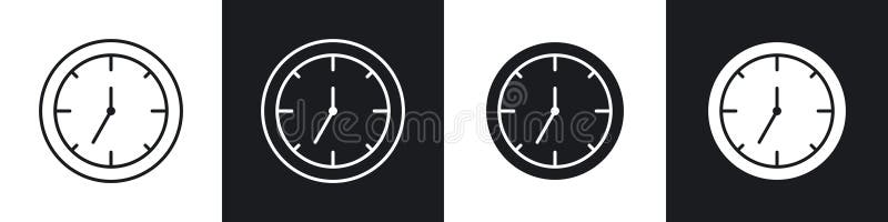 Clock face icon stock illustration. Illustration of reminder - 341334391
