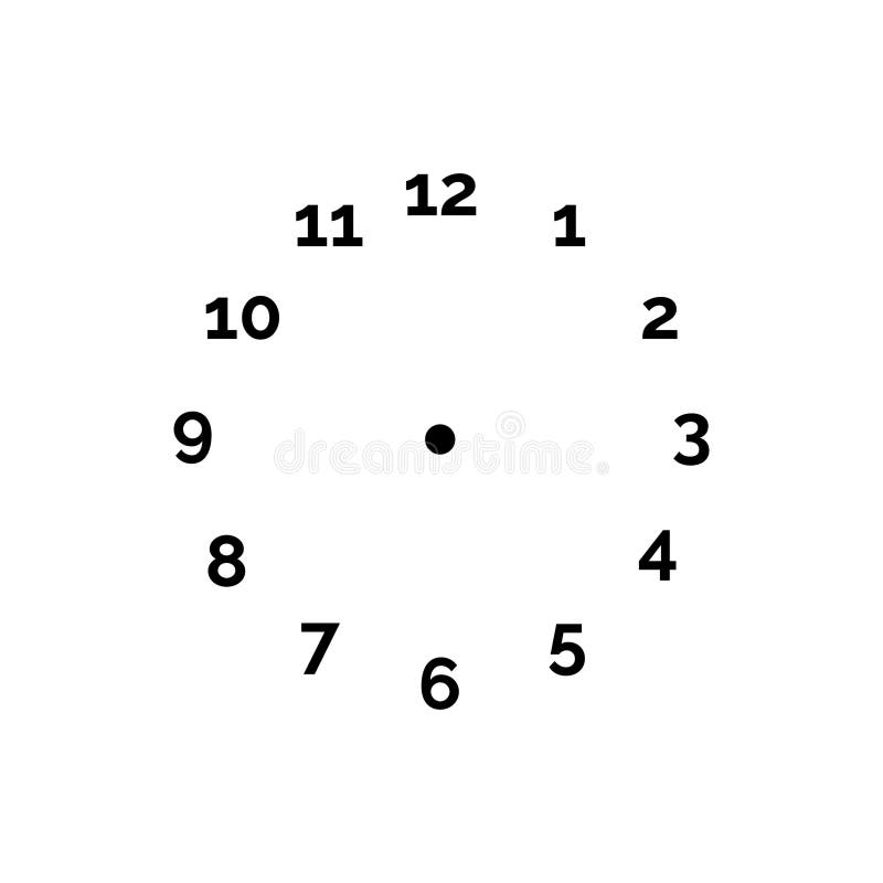 Clock Face Icon Vector. Time Illustration Sign. Clock Symbol. Wall ...