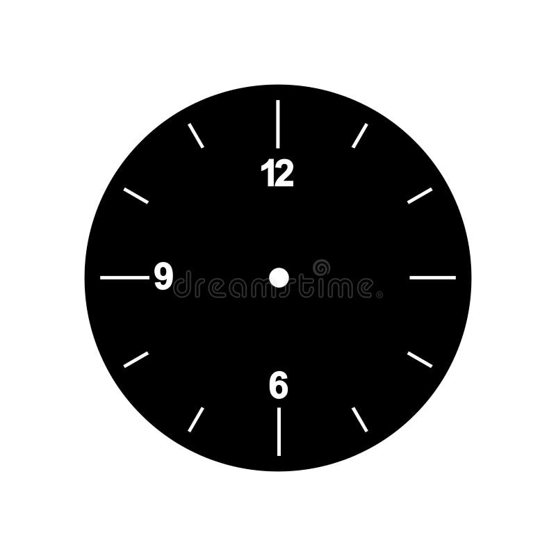 Clock Face Icon Vector. Time Illustration Sign. Clock Symbol. Wall ...