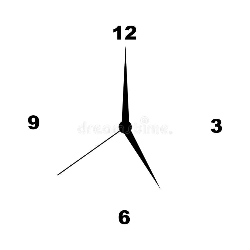 Clock Face Icon Vector. Wall Clock Illustration Sign. Time Symbol ...