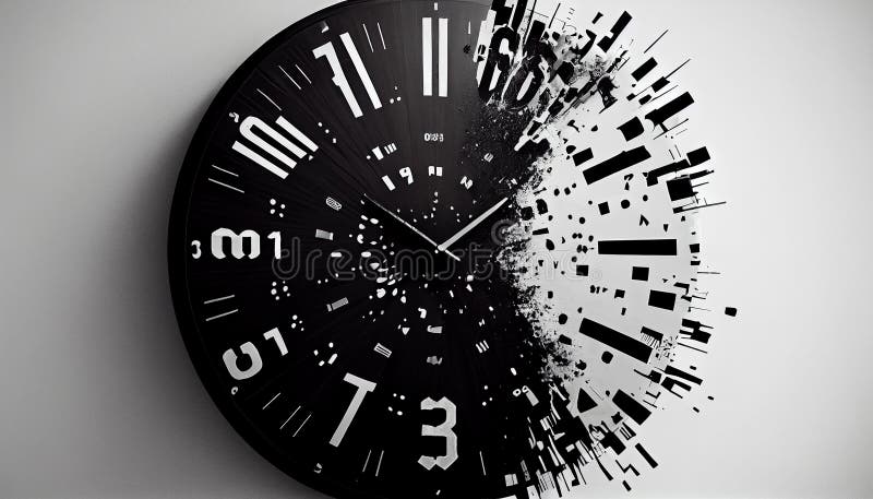 Clock Face Symbolizes Waking Up To Success Stock Illustration ...