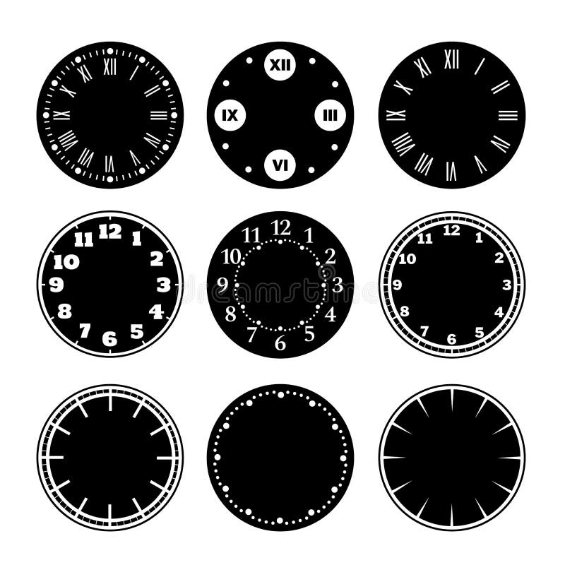 Clock face stock vector. Illustration of hour, clock - 183378379