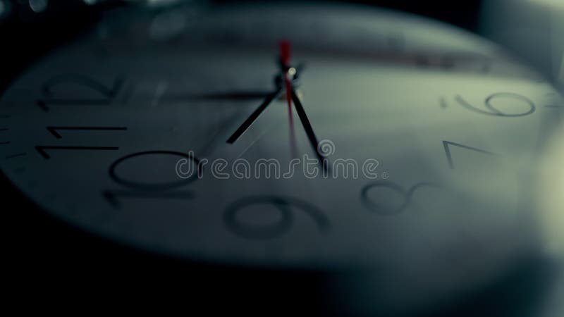 Clock Face Time Lapse. Clock Time Ticking on a Classic Wall Clock ...