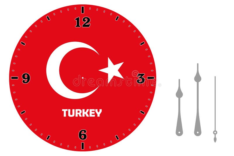 Clock Face - Turkey stock illustration. Illustration of face - 120464630