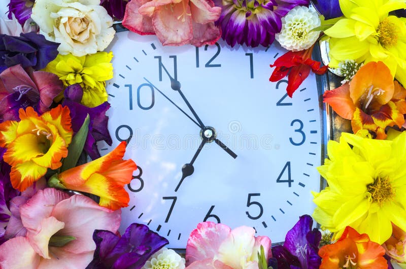 Vintage Clock Face with Roses Stock Vector - Illustration of element ...