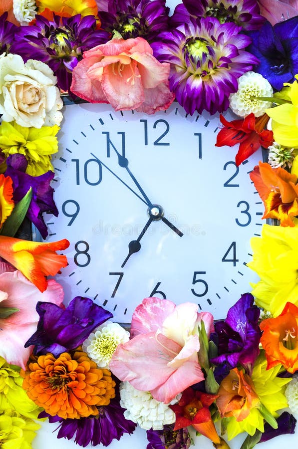 Vintage Clock Face with Roses Stock Vector - Illustration of element ...