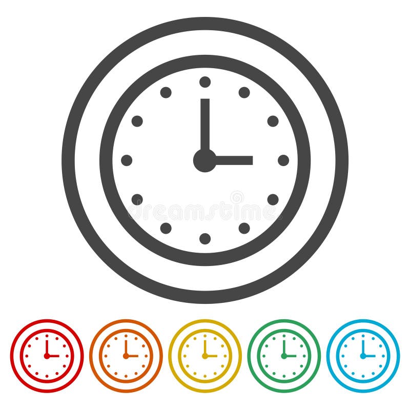 Clock face vector stock vector. Illustration of number - 136777139
