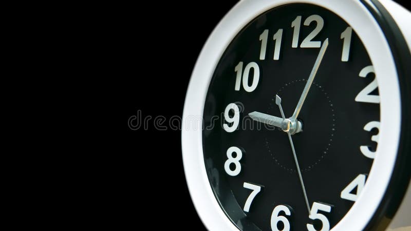 Clock Face View Time Running Out Concept. Close Up of Table Business ...