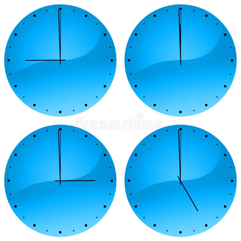 Clock Faces stock vector. Illustration of time, minute - 4872277