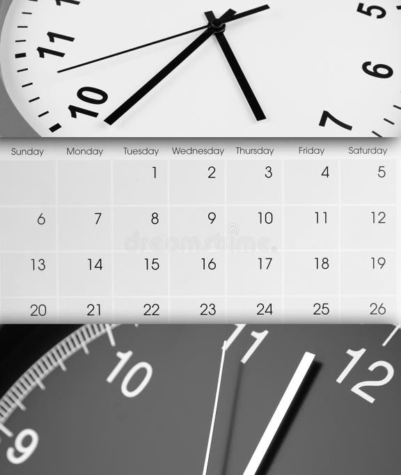 Clocks and calendar stock image. Image of punctual, calendar - 273361863