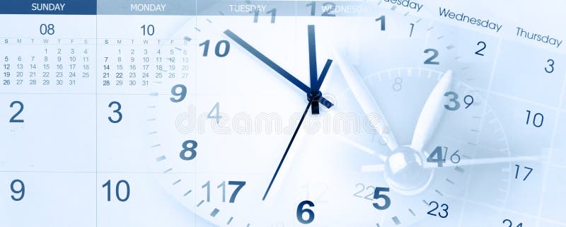 Clocks and calendars stock photo. Image of monthly, annual - 205468756