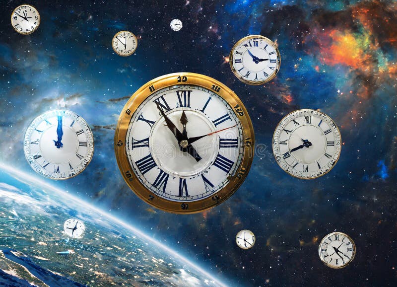 Time and space stock illustration. Illustration of positive - 296080673