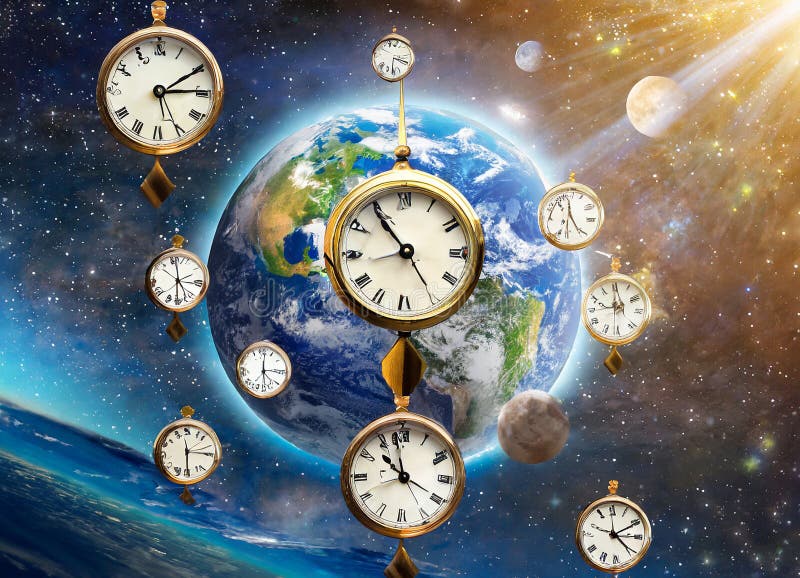 Time and space stock illustration. Illustration of star - 296080757