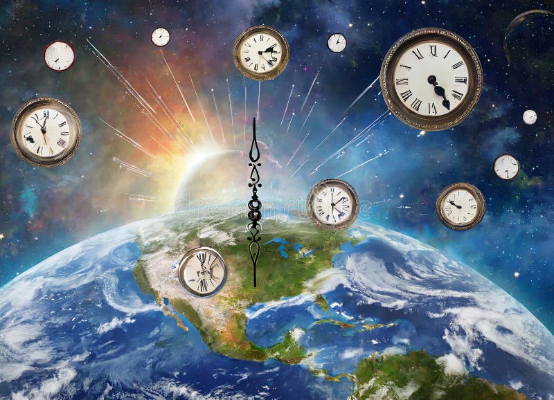 Time and space stock illustration. Illustration of universe - 296086727