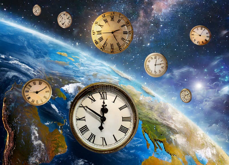 Time and space stock illustration. Illustration of positive - 296080959