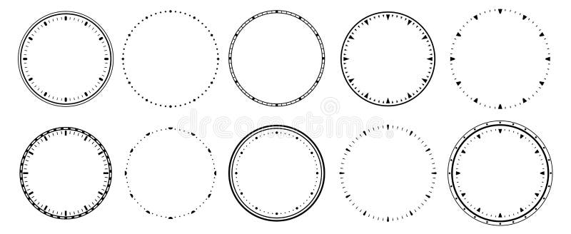 Clock Faces Vintage Modern Parts Index Watch Clockwise Arrows Numbers ...