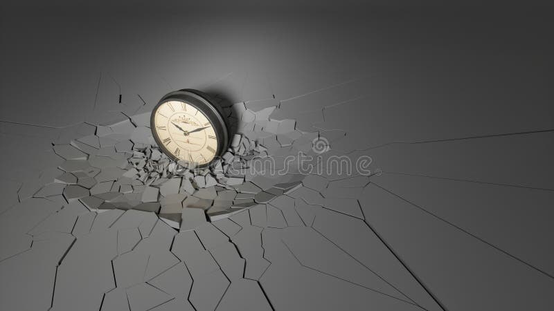 Clock Fell on the Floor and Broke it Stock Illustration - Illustration ...