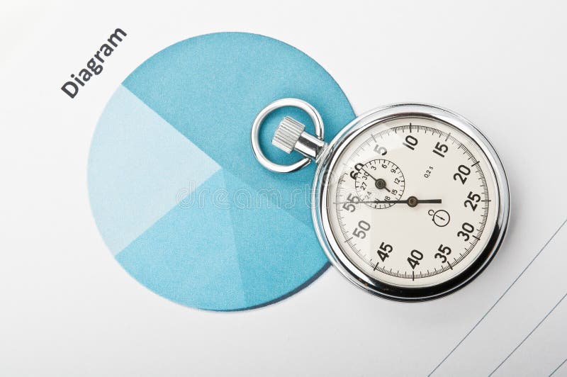 Clock and Financial Growth Chart Stock Image - Image of growth, diagram ...