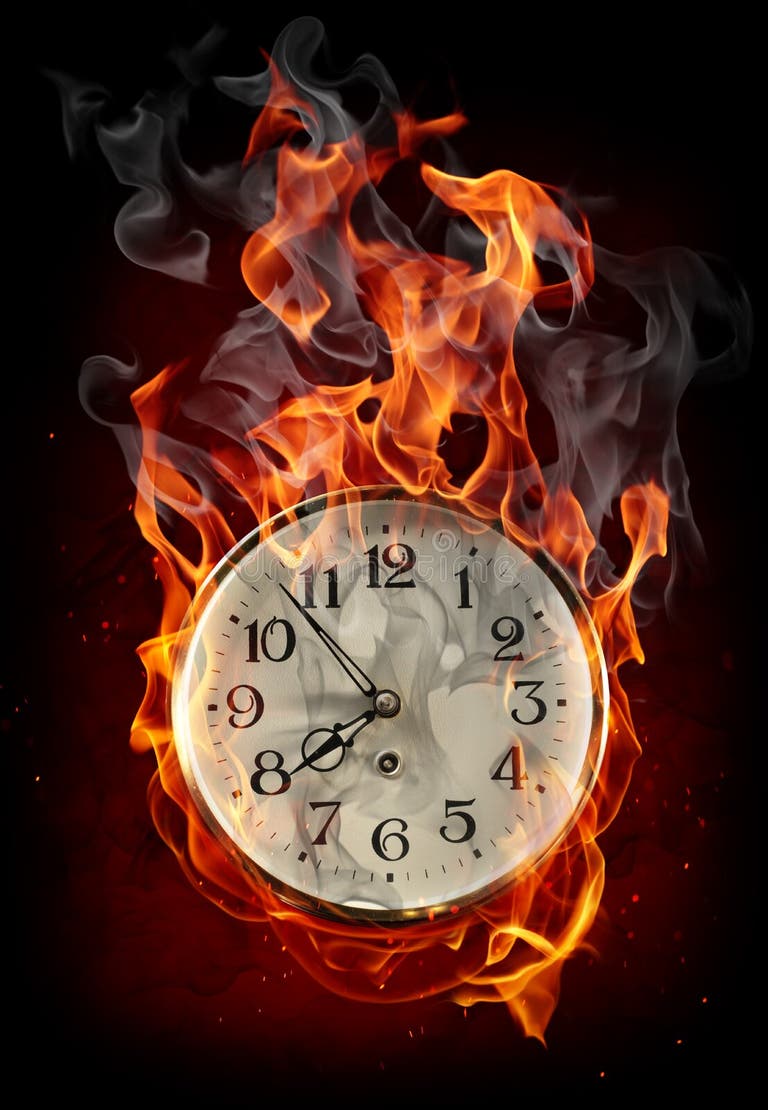 Burning Clock Stock Illustrations – 2,479 Burning Clock Stock ...
