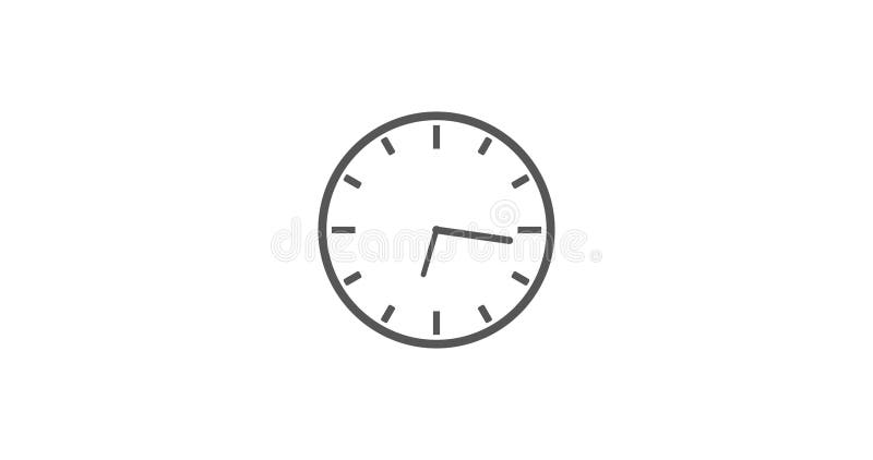 Clock Icon Animated. 4k. Motion Graphic Design. Stock Video - Video of ...