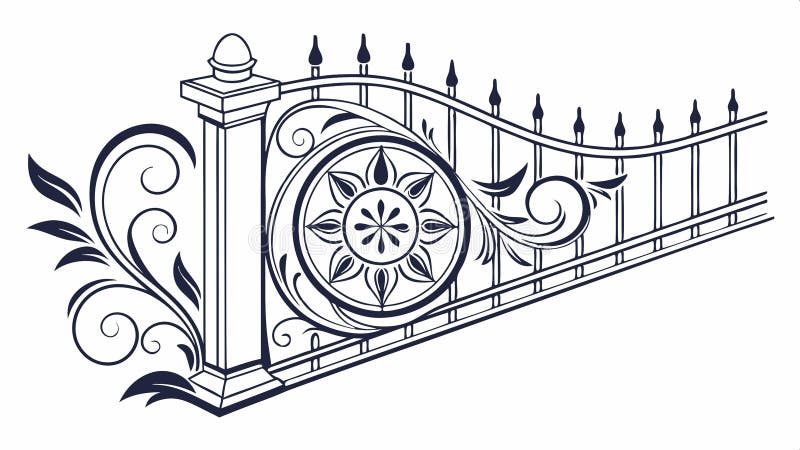 Clock and Floral Corner, Vintage Time Design, Decorative Vector Design ...