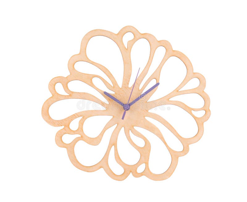 Clock in the Form of a Flower. Stock Photo - Image of elegant, dial ...