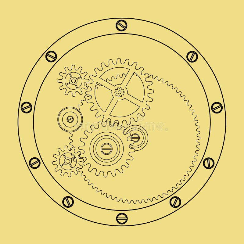Clockwork Gear Stock Illustrations – 7,782 Clockwork Gear Stock ...