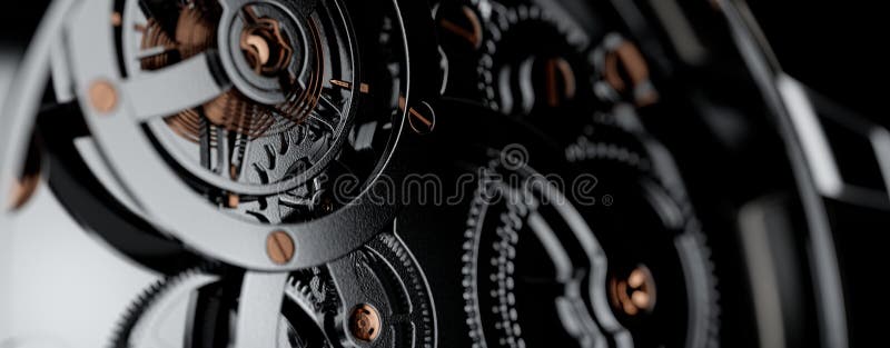 Clock Gear Background and Abstract . Stock Illustration - Illustration ...