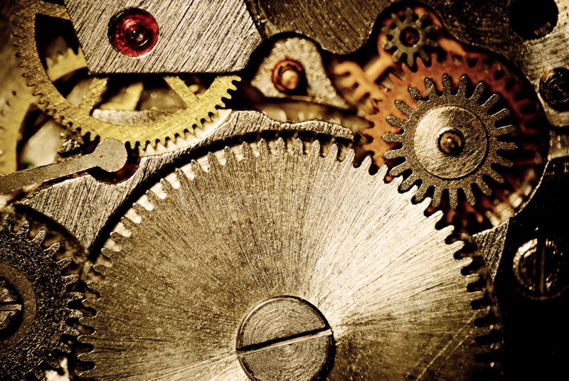 Clock gear set stock image. Image of connection, abstract - 56984389