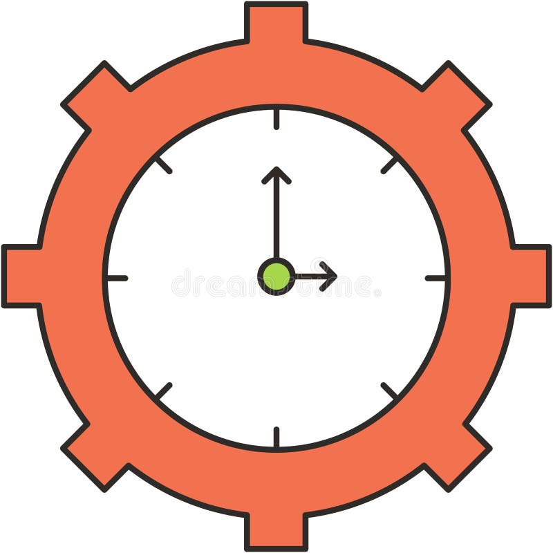 Time Control Icon Pictogram Stock Vector - Illustration of efficiency ...