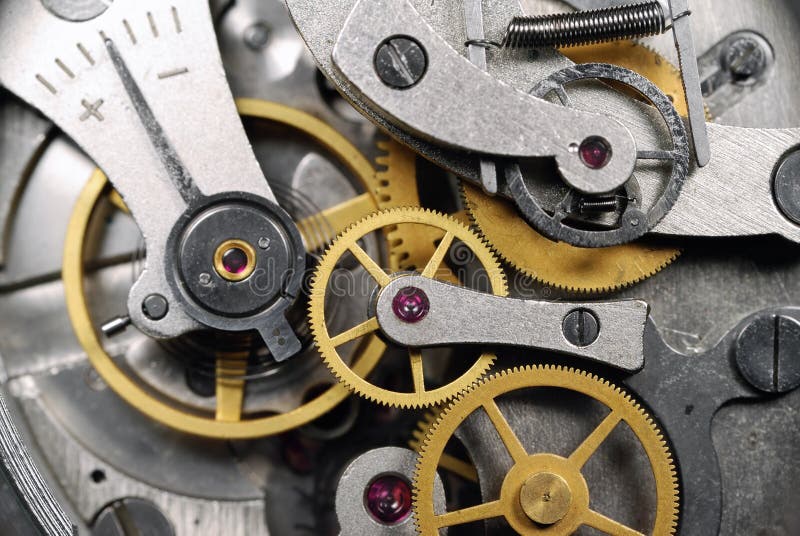 Clock gear set stock image. Image of connection, abstract - 56984389