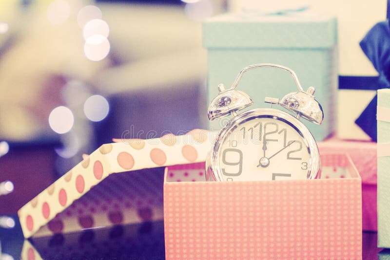Clock of Gift stock image. Image of beautiful, analog - 82206289