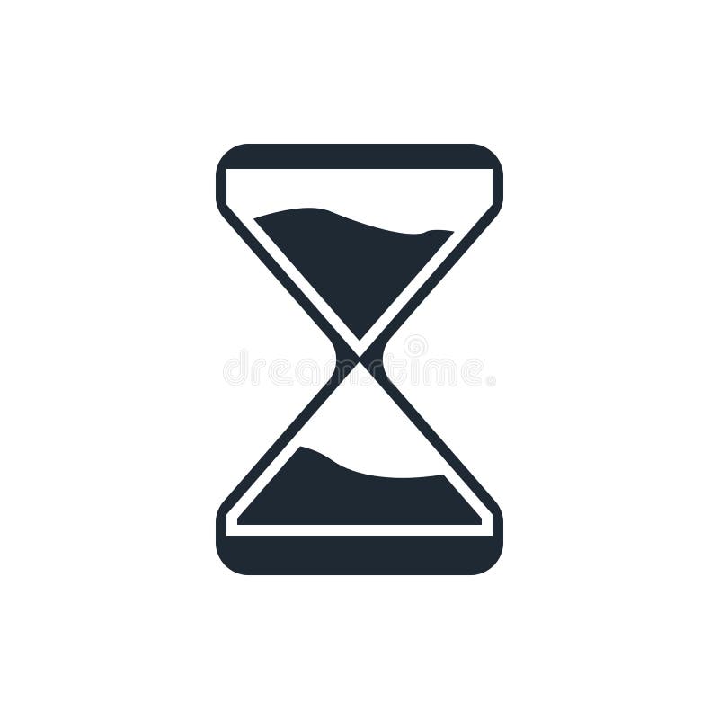 Clock glass icon stock vector. Illustration of timer - 189114262