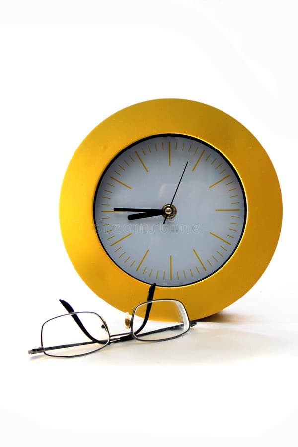 Clock and glasses stock photo. Image of shades, clock - 5704430