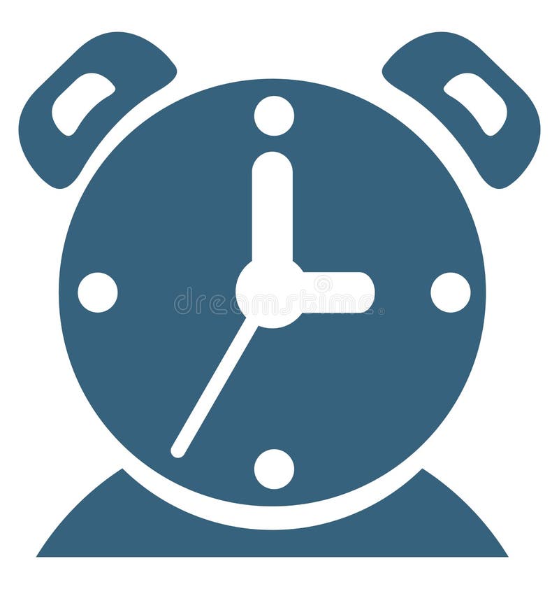 Clock Glyph Vector Icon Special Signs and Symbols Stock Vector ...