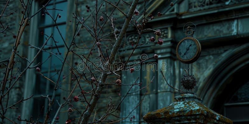 A Clock Growing Like Trees, with Huge Numbers Located on the Branches ...