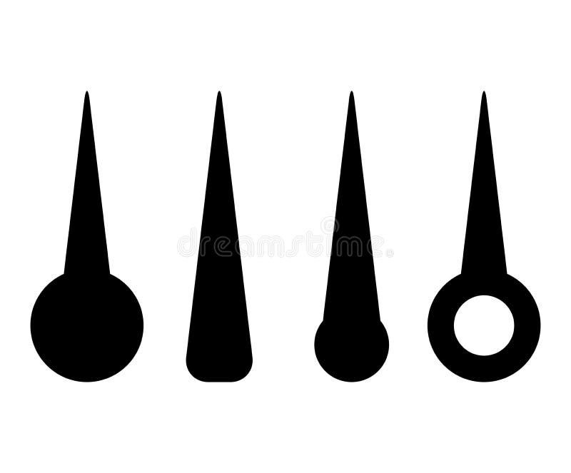 Clock Hands Design Template. Time Pointers Symbol. Template Design ...