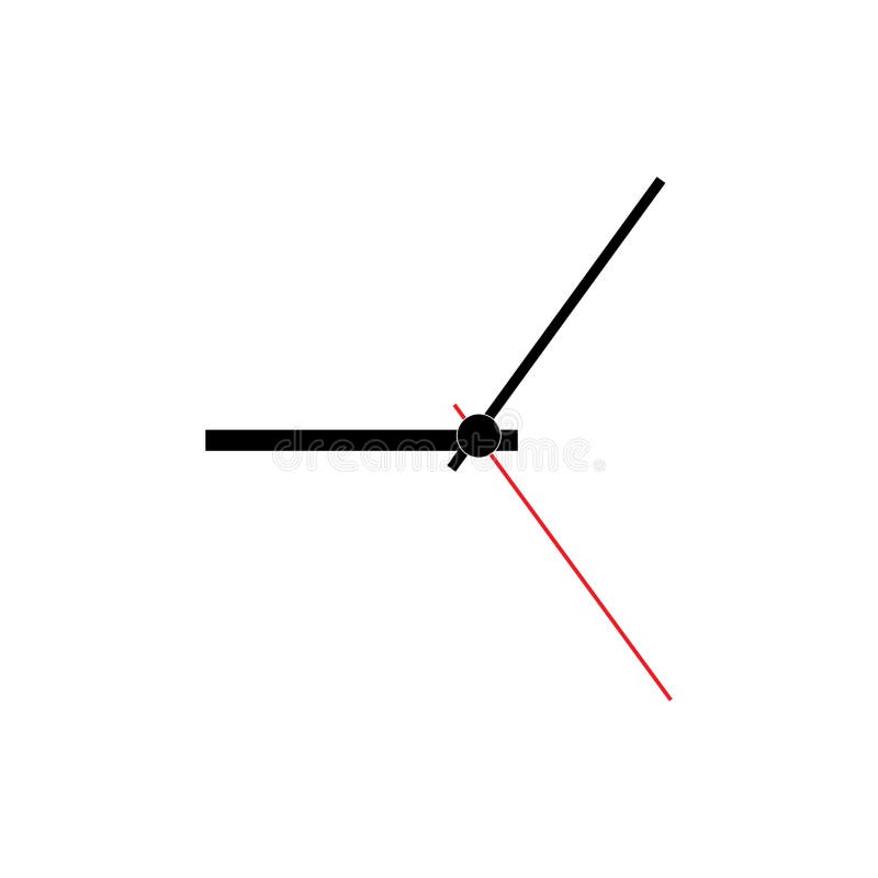 Clock Hands Icon Logo Vector Stock Vector - Illustration of clockwise ...