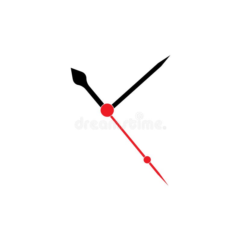 Clock Hands Icon Logo Vector Stock Vector - Illustration of alarm ...