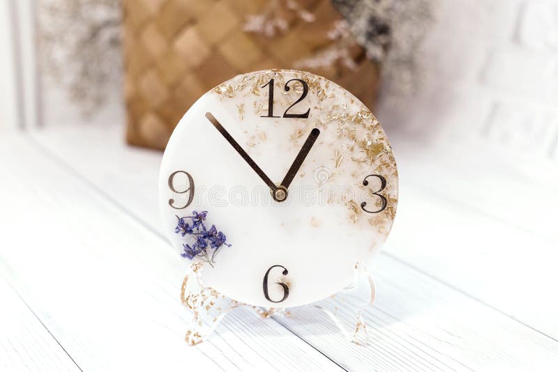 Clock. Clock Hands. Clock on the Table Still Life Stock Image - Image ...