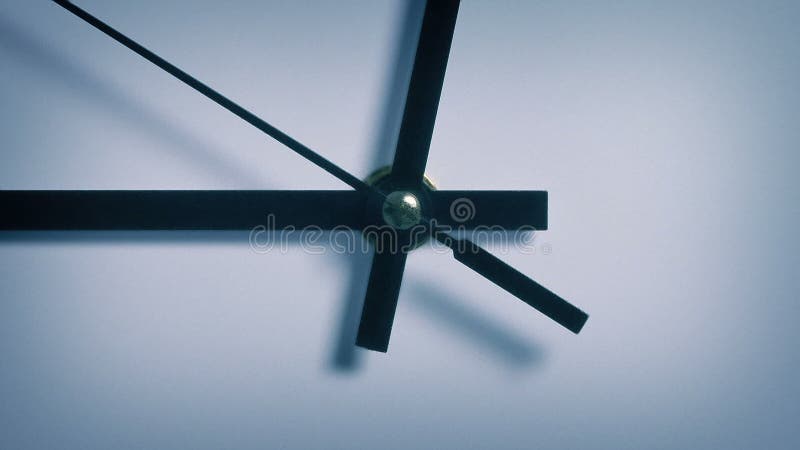 Clock Hands Moving Closeup Shot Stock Footage - Video of lunchtime ...