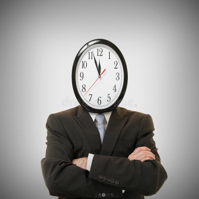 Clock on the head stock photo. Image of clockface, studio - 14805770